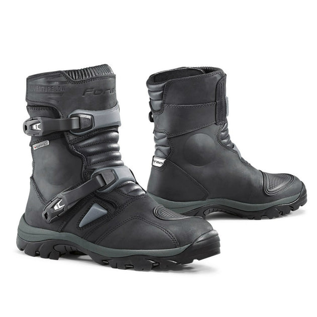Forma Adventure Low motorcycle boots, black, touring waterproof adv ...